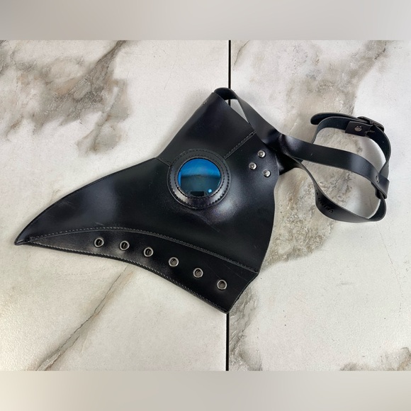 Source Unknown | Accessories | Mask Retro Leather Steampunk Halloween ...